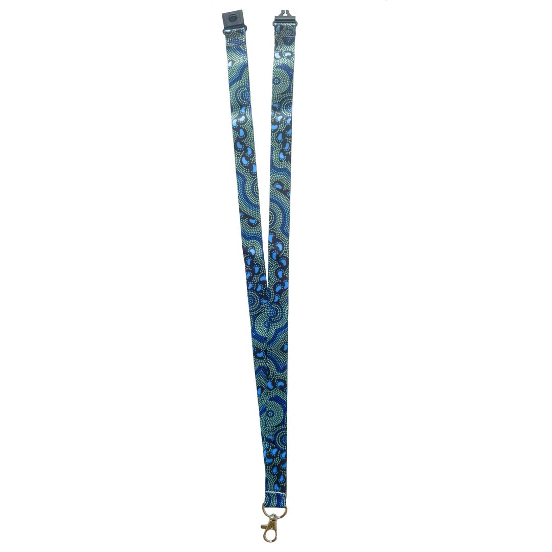 Lanyard - Aboriginal Art - on Walkabout Blue - Australia, Indigenous ...