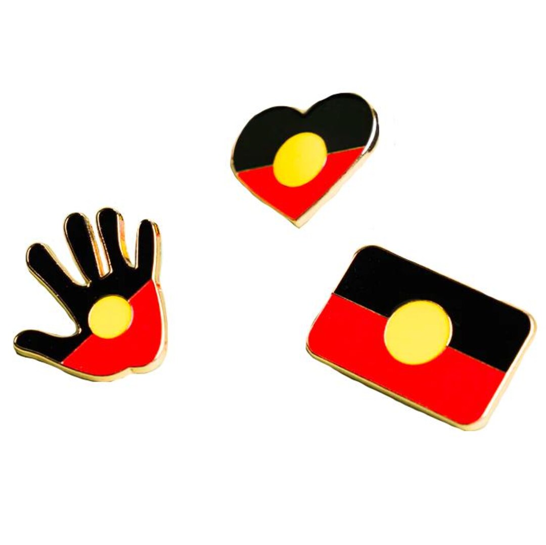 Aboriginal Flag Lapel Pins, 3-pack - Australia, Indigenous, Souvenir ...