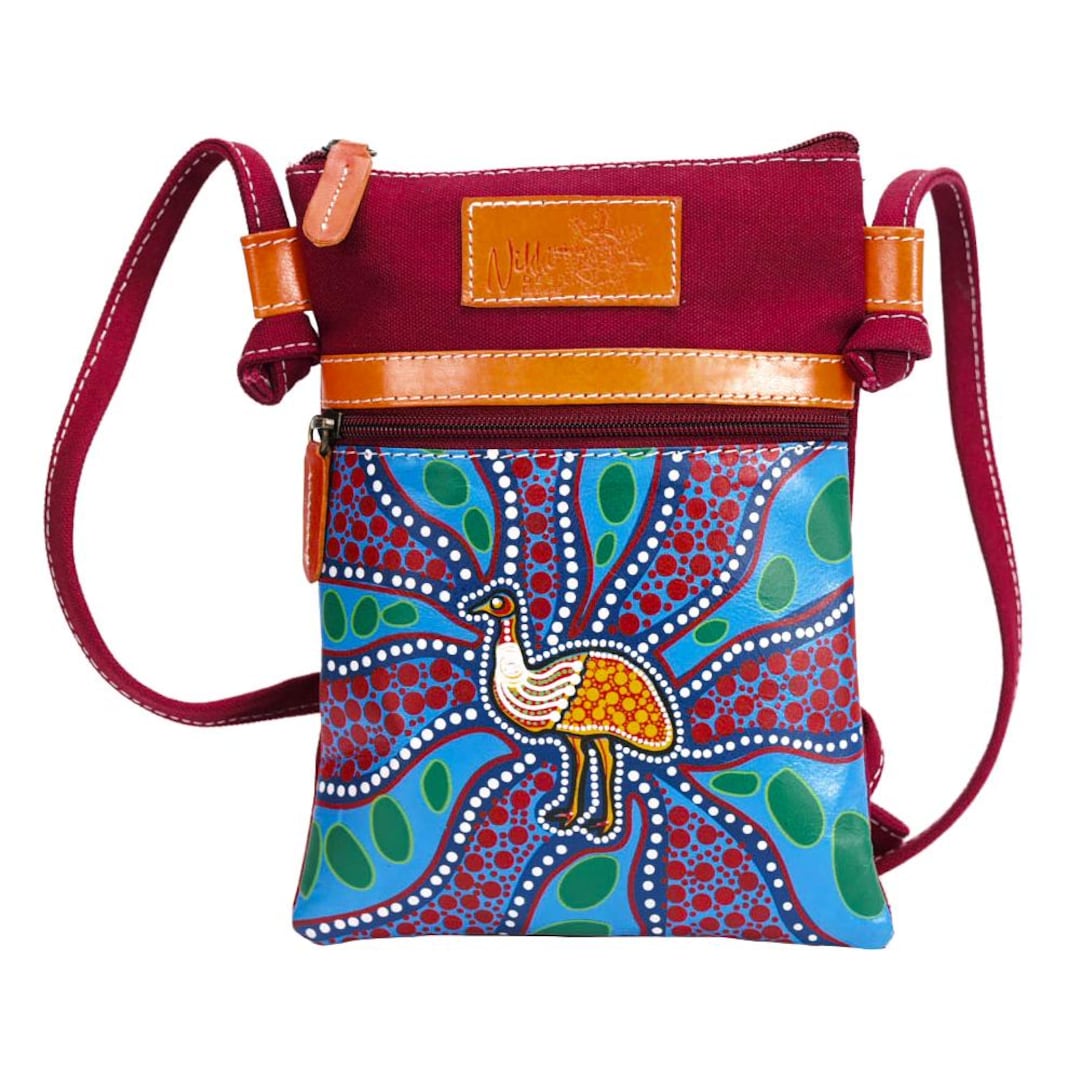 Cross Body Bag, Passport Bag, Handbag - Aboriginal, Dot Art, Australia ...