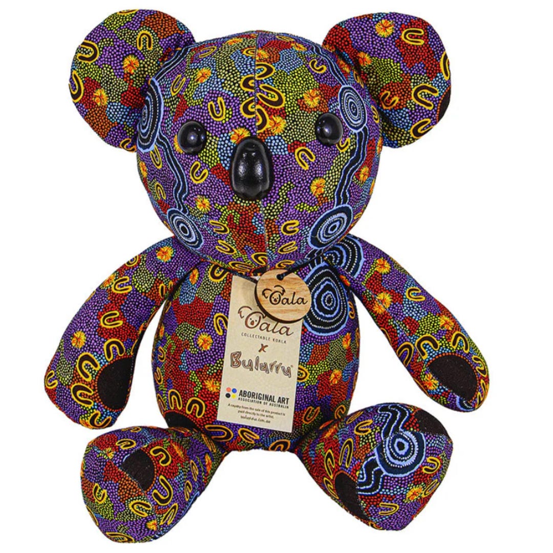 Koala Soft Toy, 29cm - Aboriginal Art - Women Gathering at Waterholes ...
