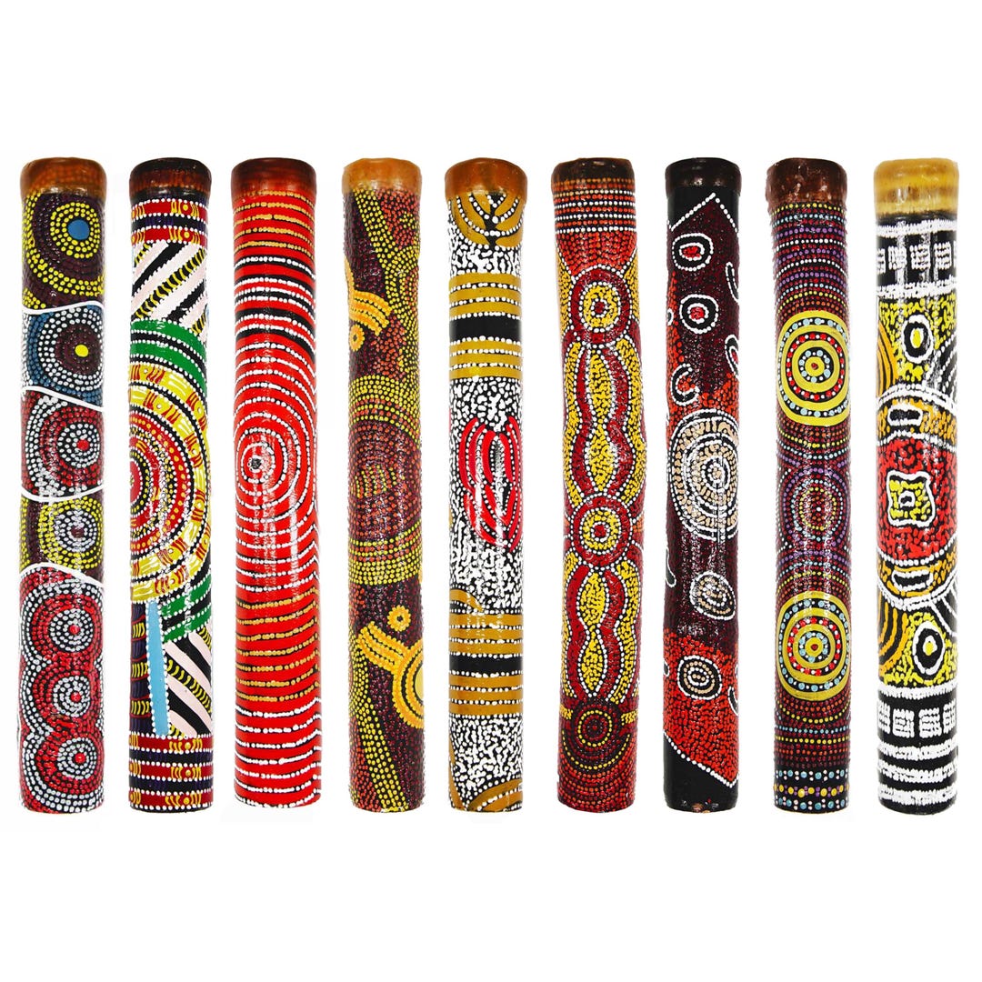16" / 40cm Didgeridoo - Bamboo - Aboriginal Art, Dot Art - Australia ...