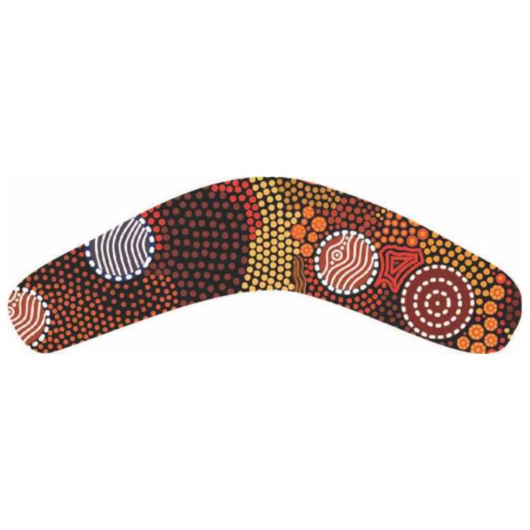 Aboriginal Fridge Magnet - Boomerang - Made in Australia - Flexible ...