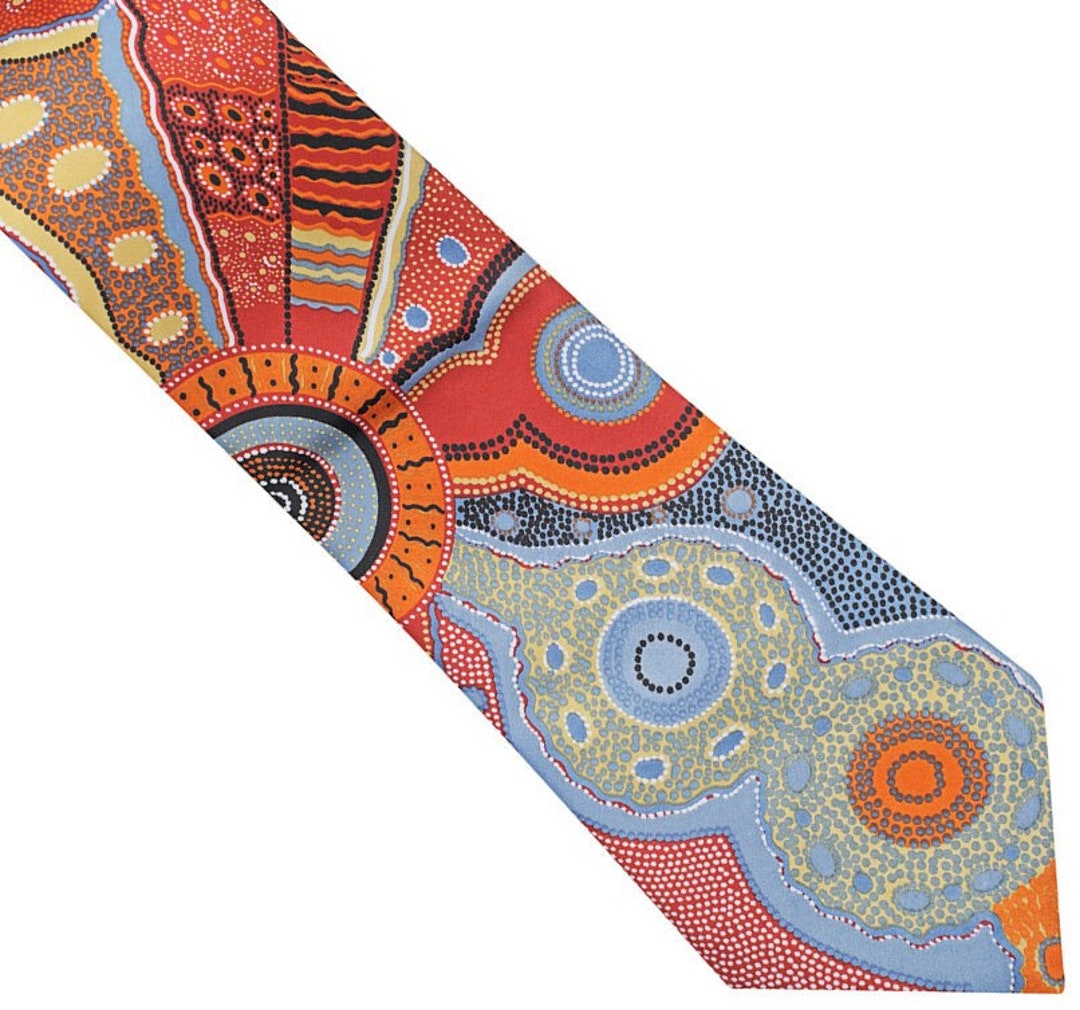 Aboriginal Tie, Men's Tie, Suit Tie Australian Made Kangaroo Story ...