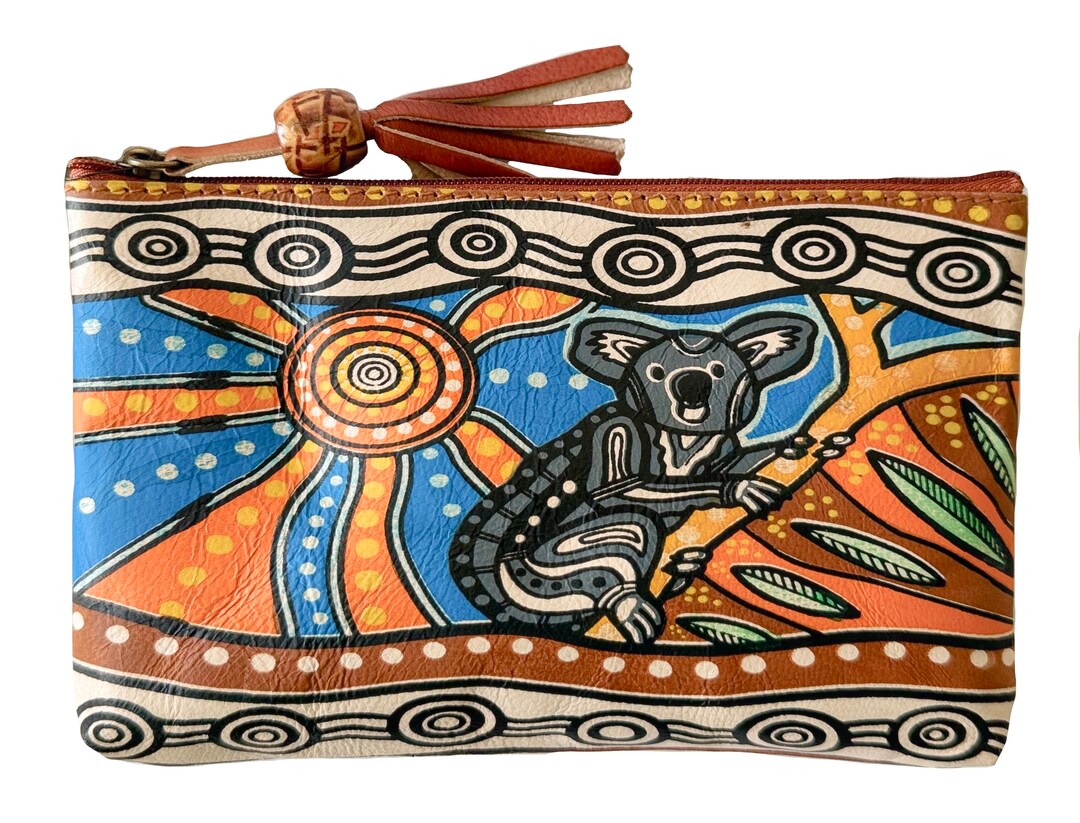 Aboriginal Purse, Vanity Case - Sunset Koala - Australia, Indigenous ...
