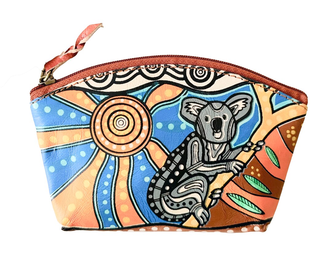Aboriginal Utility Purse - Koala Sunset - Australia, Indigenous, Makeup ...