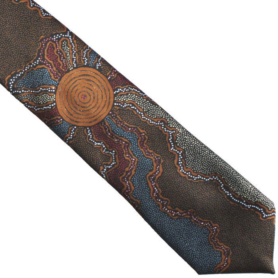 Aboriginal Tie, Men's Tie, Suit Tie Australian Made Fire & Water ...