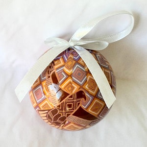 6 X Aboriginal Christmas Tree Baubles Hanging Ornaments, 8cmd the Torch ...