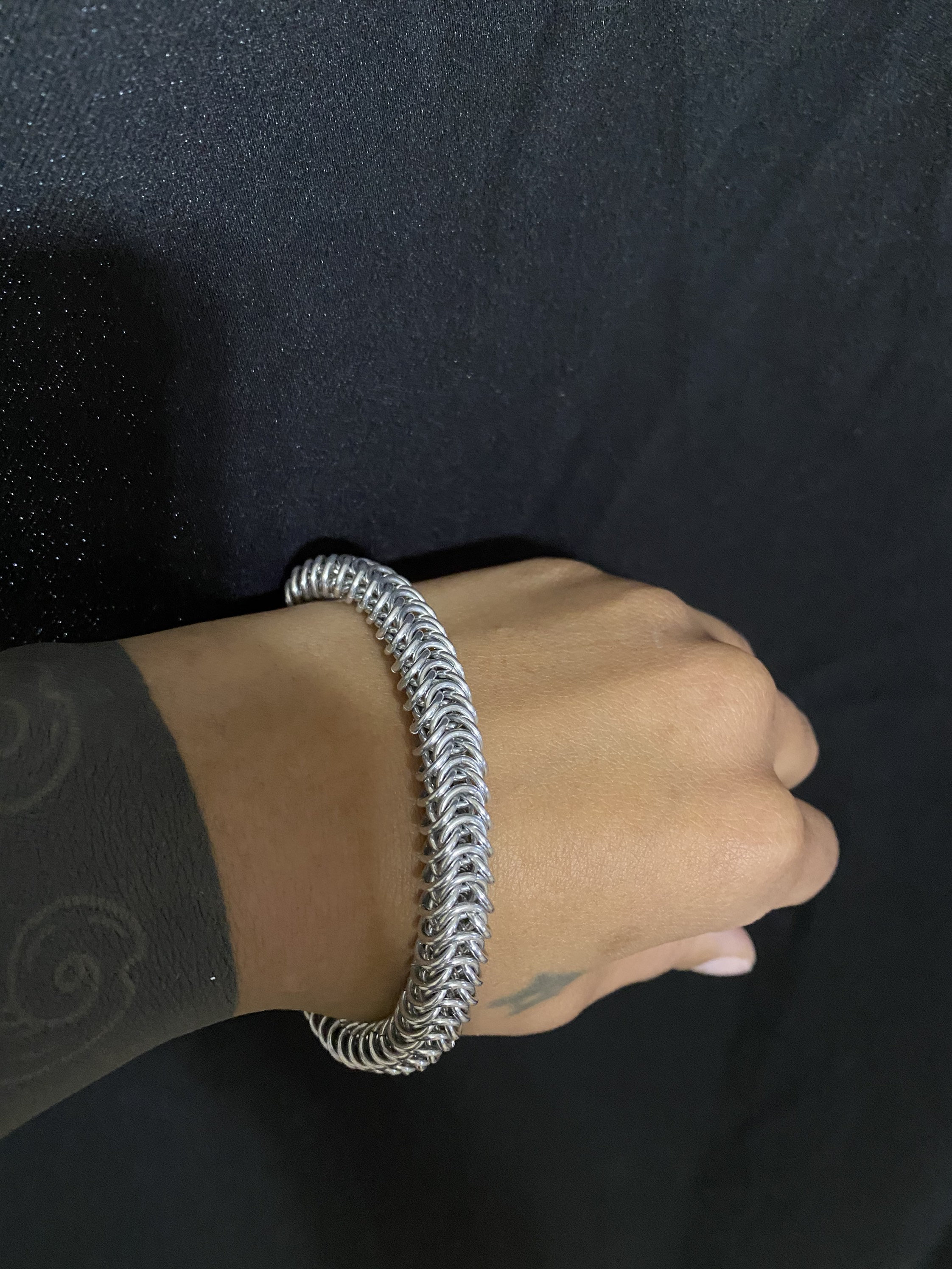 Handcrafted Box Weave Chainmail Bracelet - Etsy
