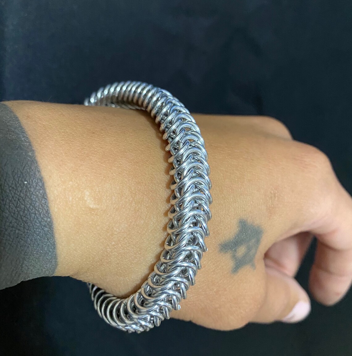 Handcrafted Box Weave Chainmail Bracelet - Etsy