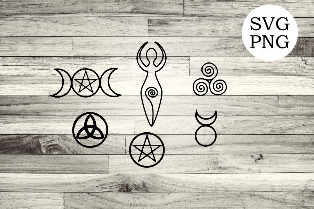 Wiccan/pagan/witchcraft Symbols SVG|PNG - Etsy