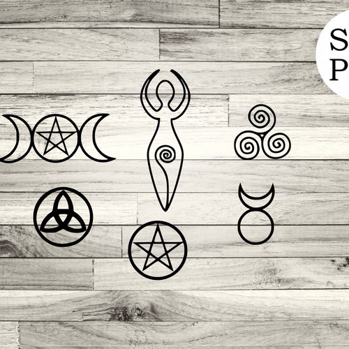 Wicca Symbols SVG Cut Files for Cricut Witch Wiccan Pagan - Etsy