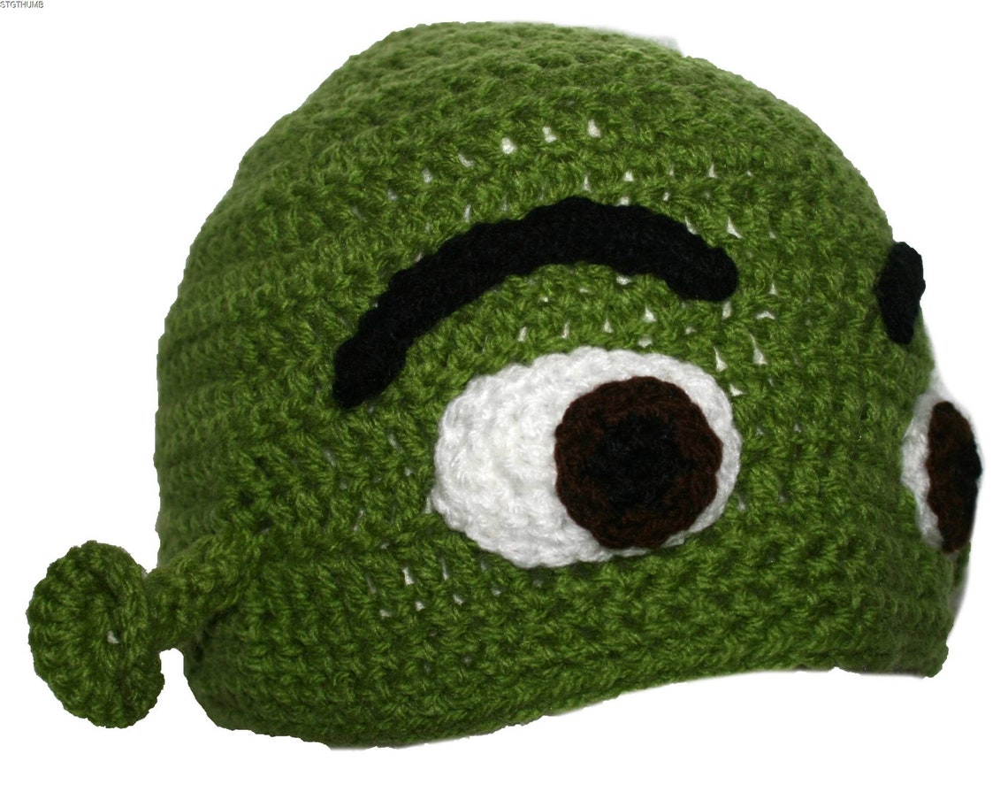 Hand Crocheted Shrek Inspired Hat HH 042 - Etsy