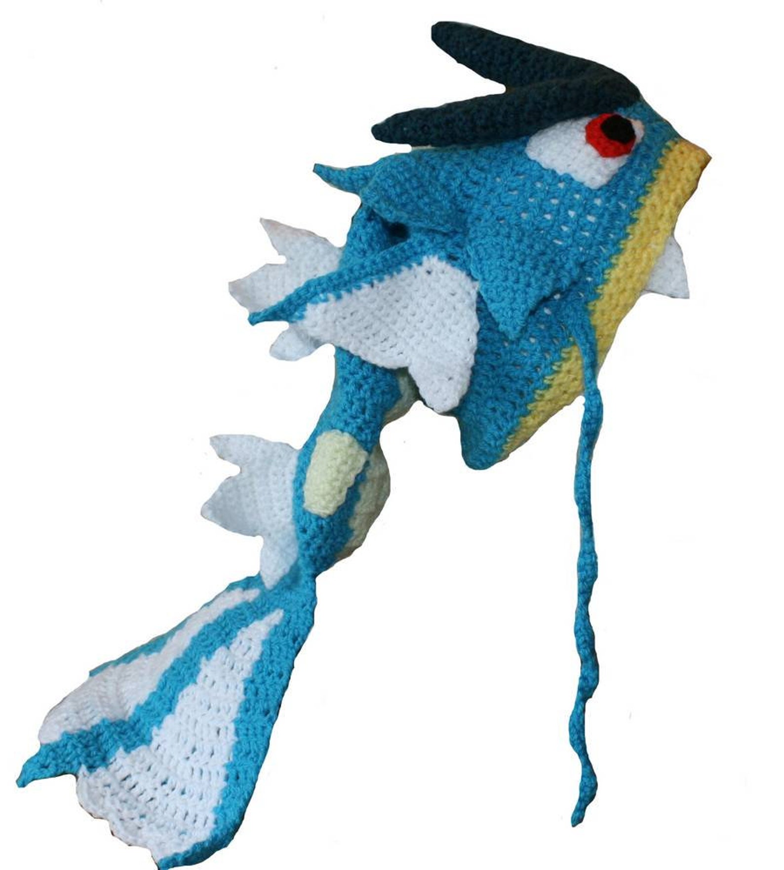 Hand Crocheted Gyarados Hat HH453 - Etsy