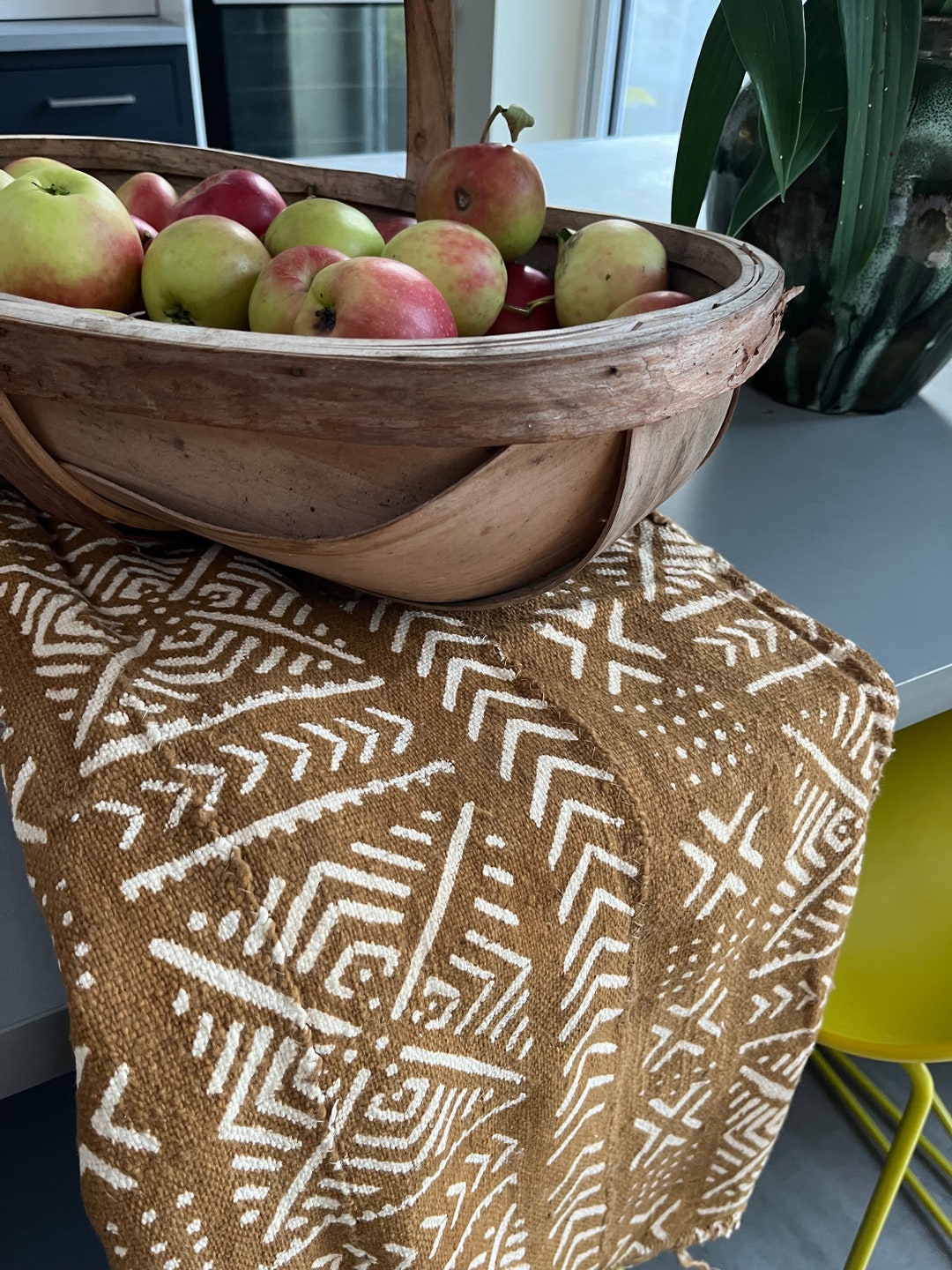 Bogolan African Mud Cloth Fabric Rich Brown and White Print - Etsy