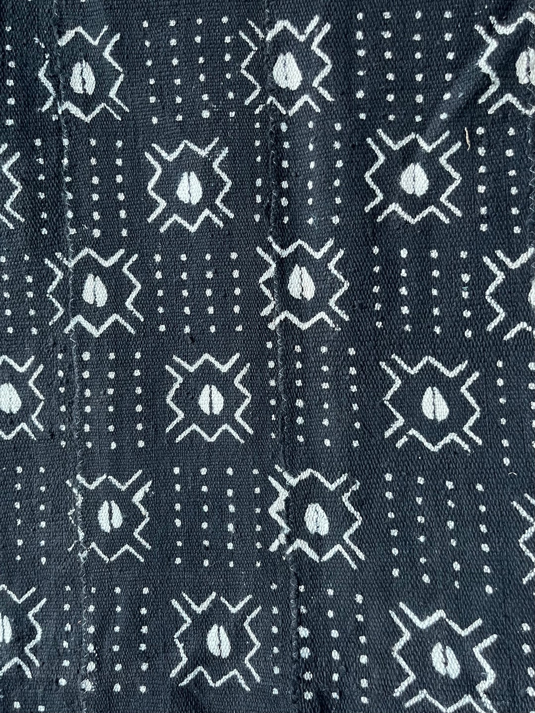 Bogolan African Mud Cloth Fabric Black and White Print on - Etsy