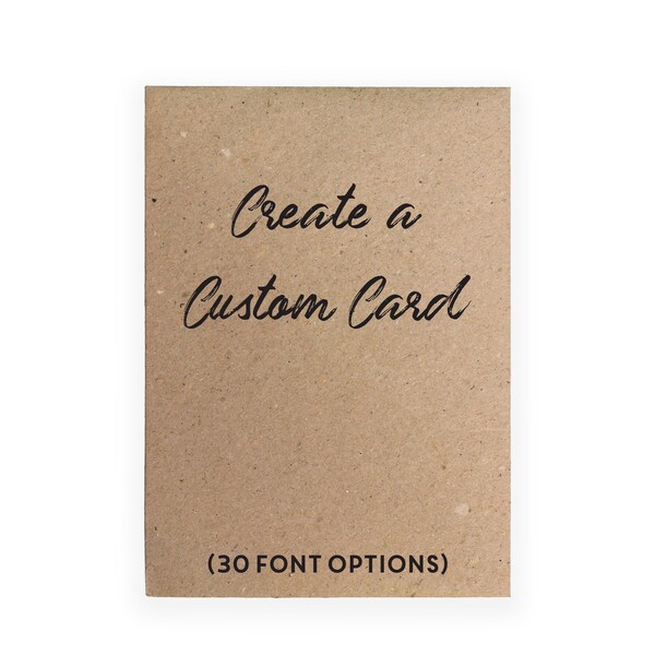Kraft Paper Cards - Etsy
