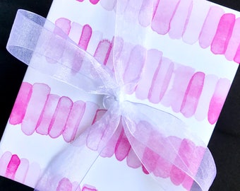 Pink gift wrap | Etsy