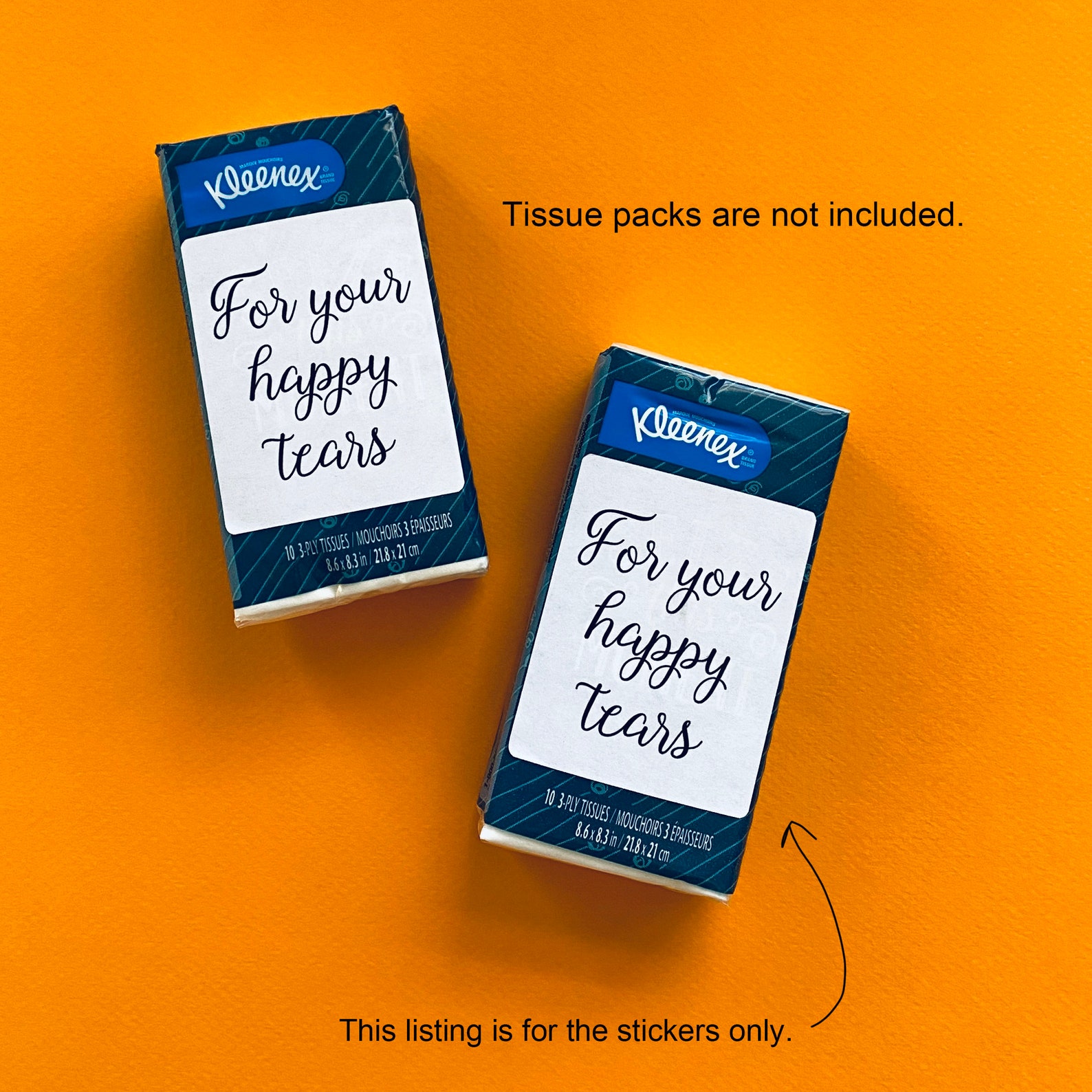 For Your Happy Tears Stickers Stickers for Tissue Packs | Etsy