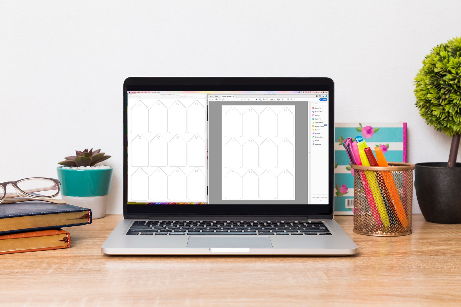 Blank Gift Tag Template - DIY Tags - White Tags - Download - Simple ...