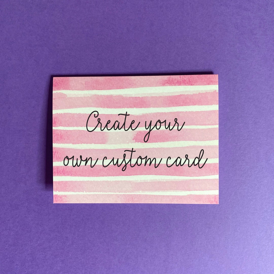Custom Card - Customized Cards - Personalized Cards - Birthday ...