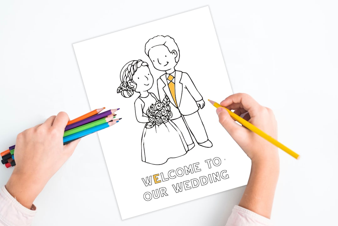 Wedding Activity Pack for Kids - Coloring Book - Children Activities ...