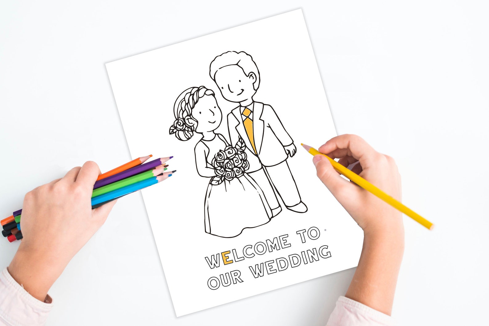 Wedding Activity Pack for Kids Coloring Book Children - Etsy