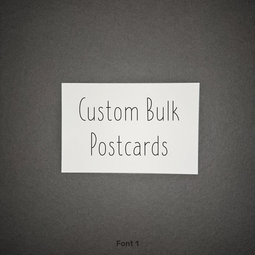 Bulk Custom Postcards - Custom Flat Cards - Custom Cards for Group ...