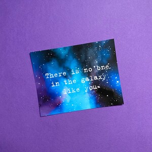 Custom Galaxy Card - Personalized Card - Customized Watercolor Card ...