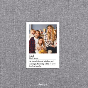 Dad Definition Card - Personalized Father's Card - Custom Birthday Card ...