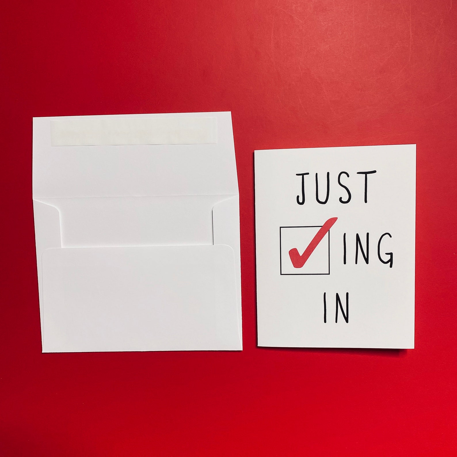 Just Checking in Card Greeting Card Missing You Card - Etsy