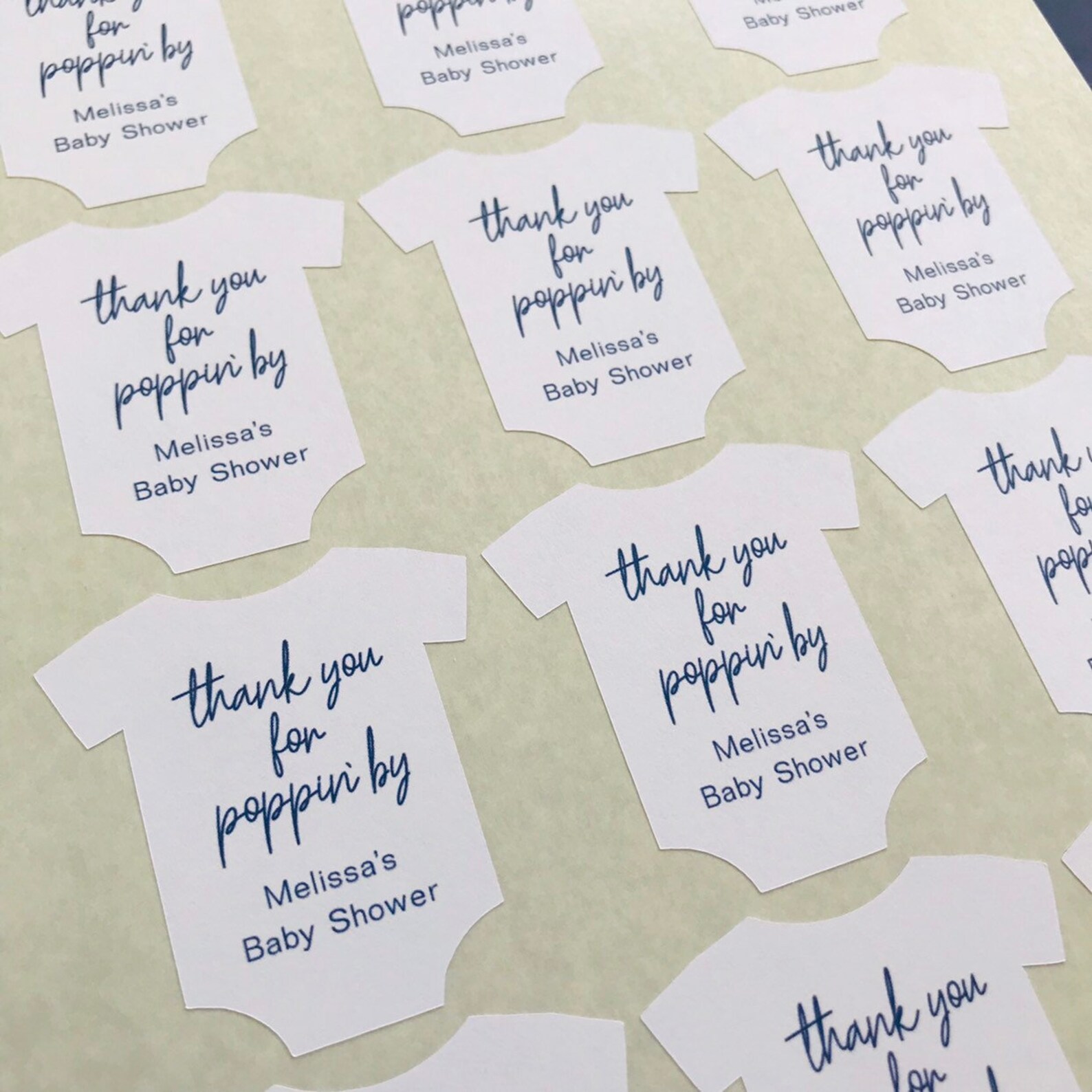Baby Shower Stickers Baby Shower Party Favor Sticker Thank - Etsy