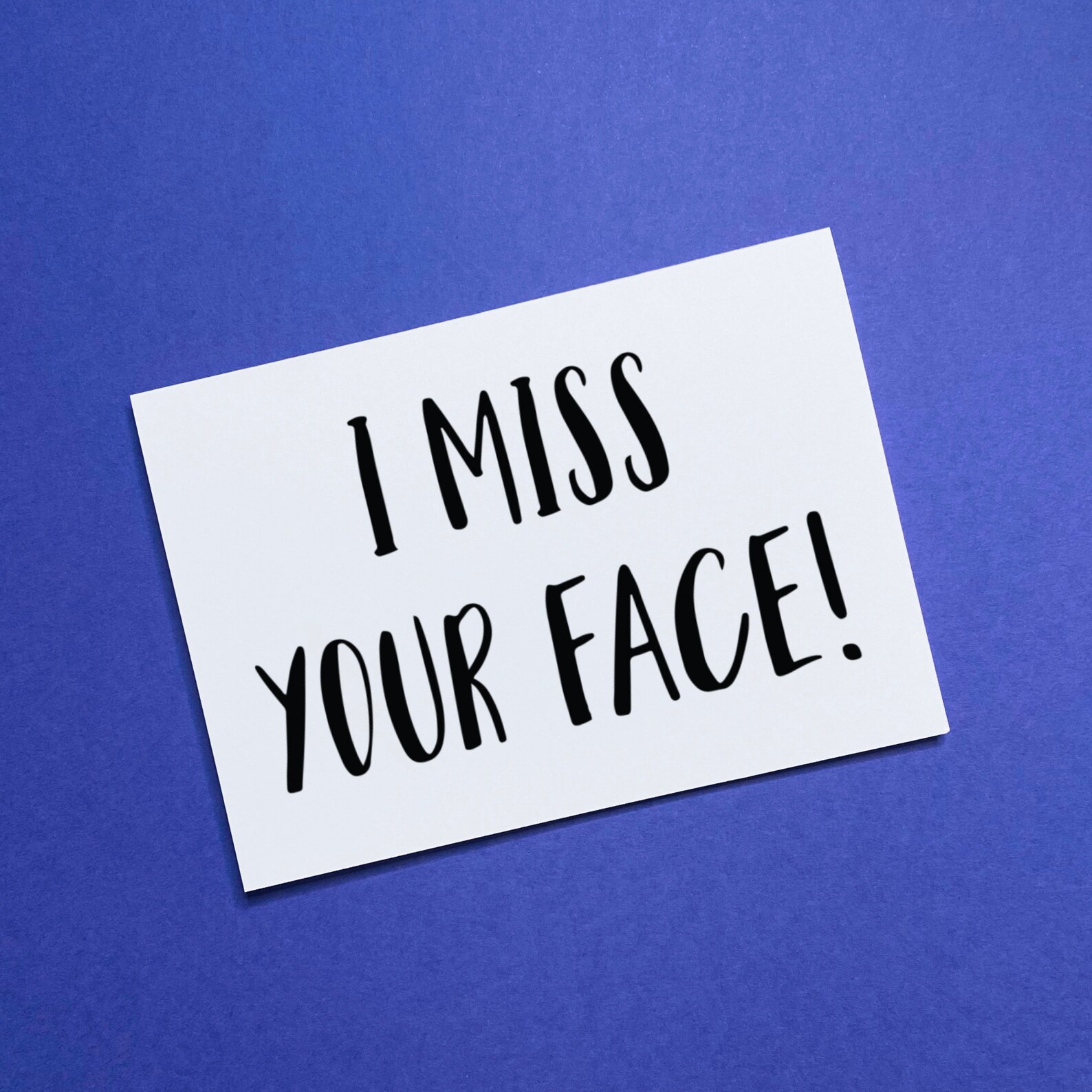 I Miss Your Face Card Greeting Card Love Card Friend | Etsy