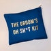 Groom's Emergency Kit - Medium Navy Travel Bag - Wedding Day Kit ...