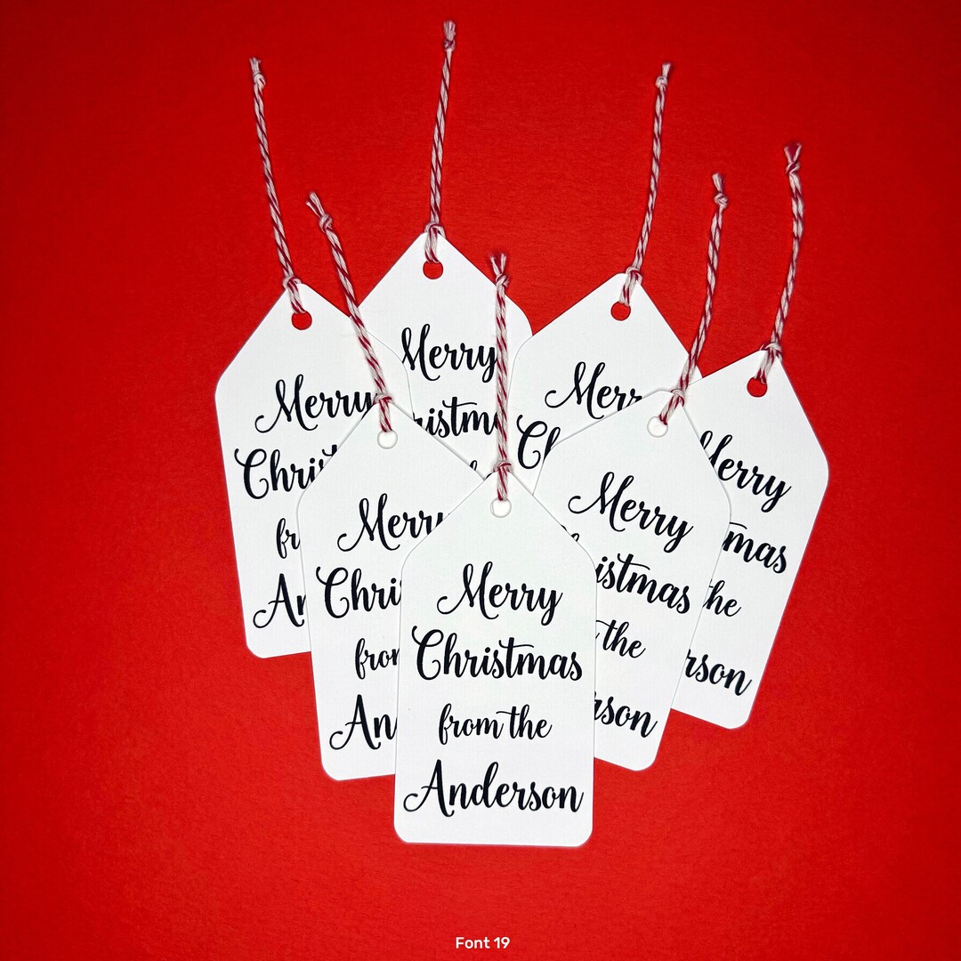 Custom Gift Tags With Thread Personalized Gift Tags - Etsy