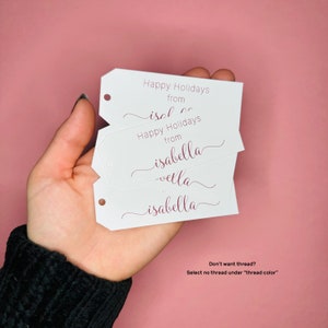 Personalized Gift Tags - Custom Gift Tags - Narrow Gift Tags ...