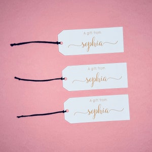Personalized Gift Tags Custom Gift Tags Narrow Gift Tags Christmas Gift ...