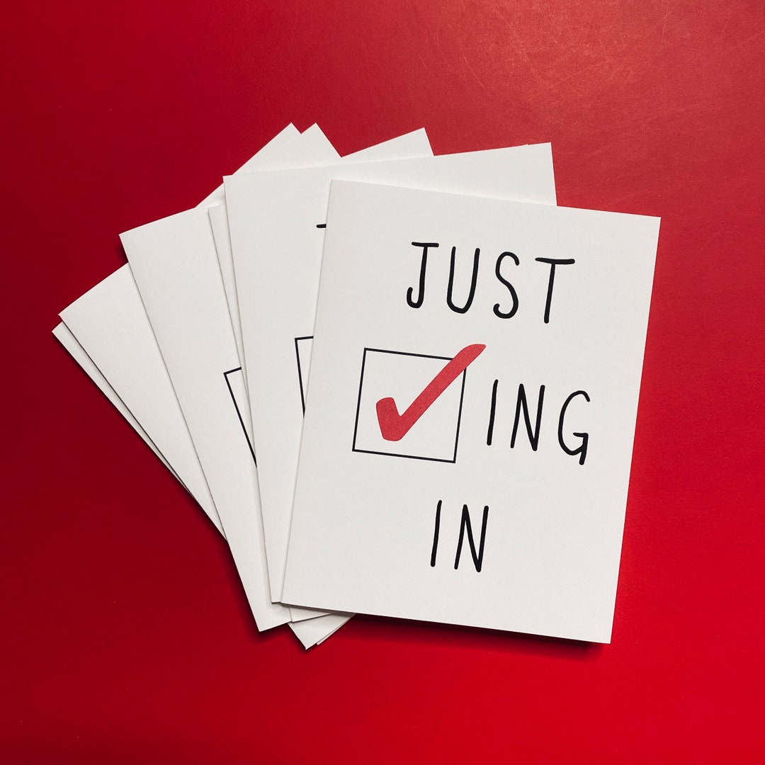 Just Checking in Card - Greeting Card - Missing You Card - Friend Card ...