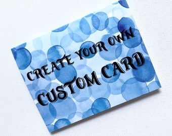 Custom Text Birthday Card - Etsy