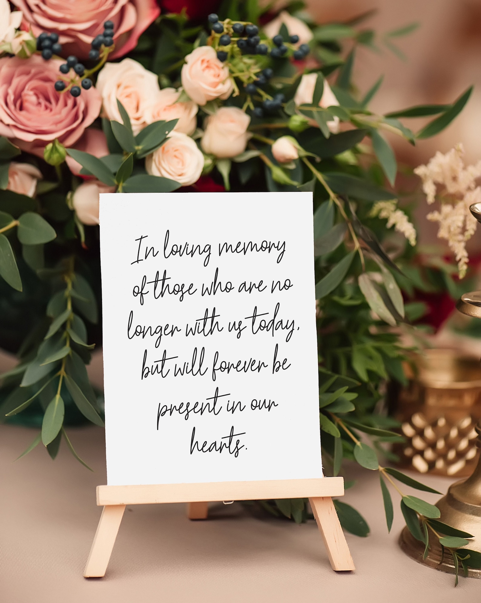 In Love Memory Wedding Memorial Sign Wedding Decor Sign - Etsy