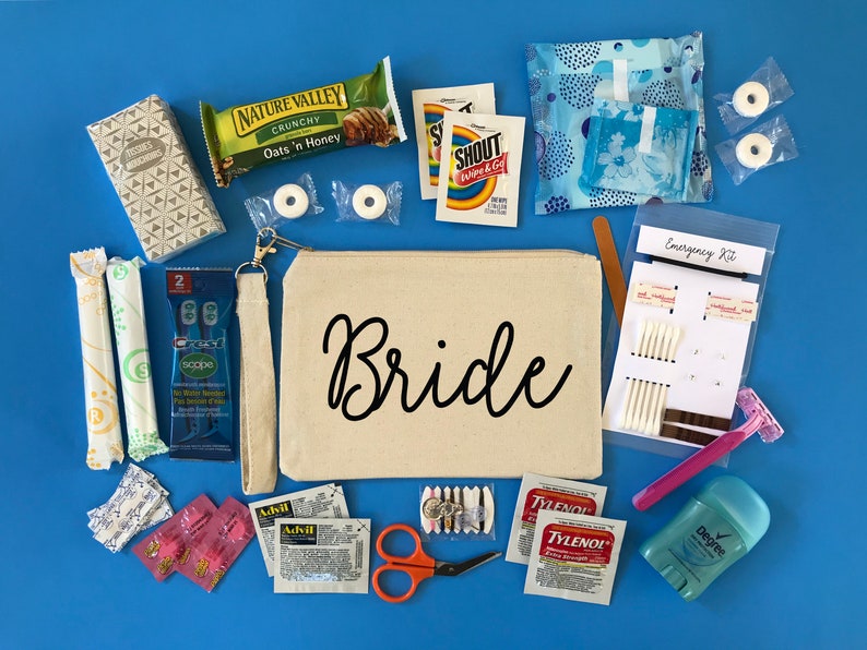 Custom Bridal Emergency Kit Small Bride Survival Kit Etsy