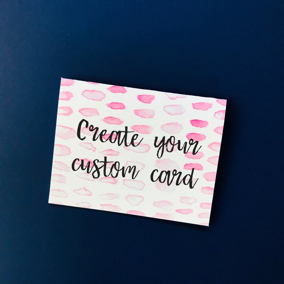 Custom Card- Customized Cards- Personalized Cards- Birthday ...