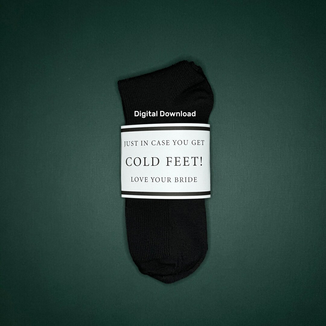 Groom Sock Packaging - Groom Sock Label From Bride - Just in Case You ...