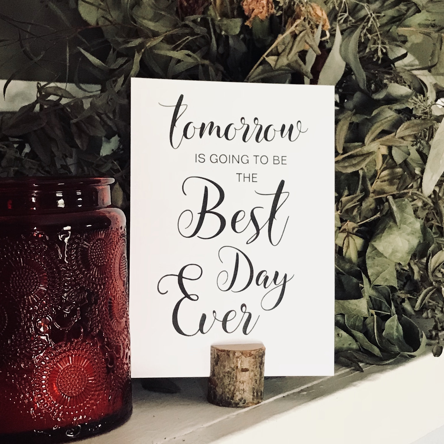 Tomorrow is Going to Be the Best Day Ever Printable Tag - Etsy