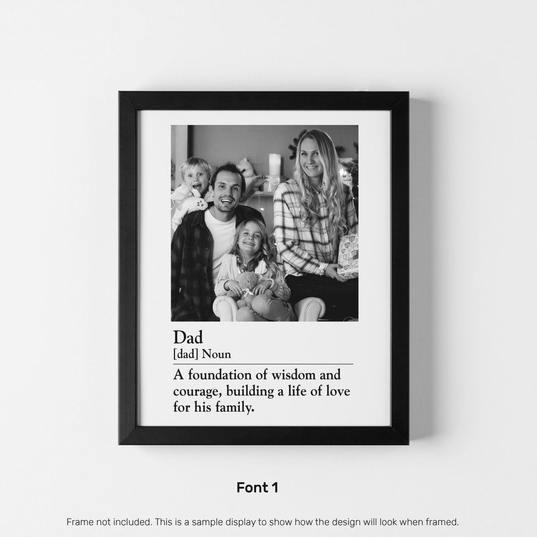 Definition Sign for Dad - Custom Sign for Dad - Birthday Gift - Father ...