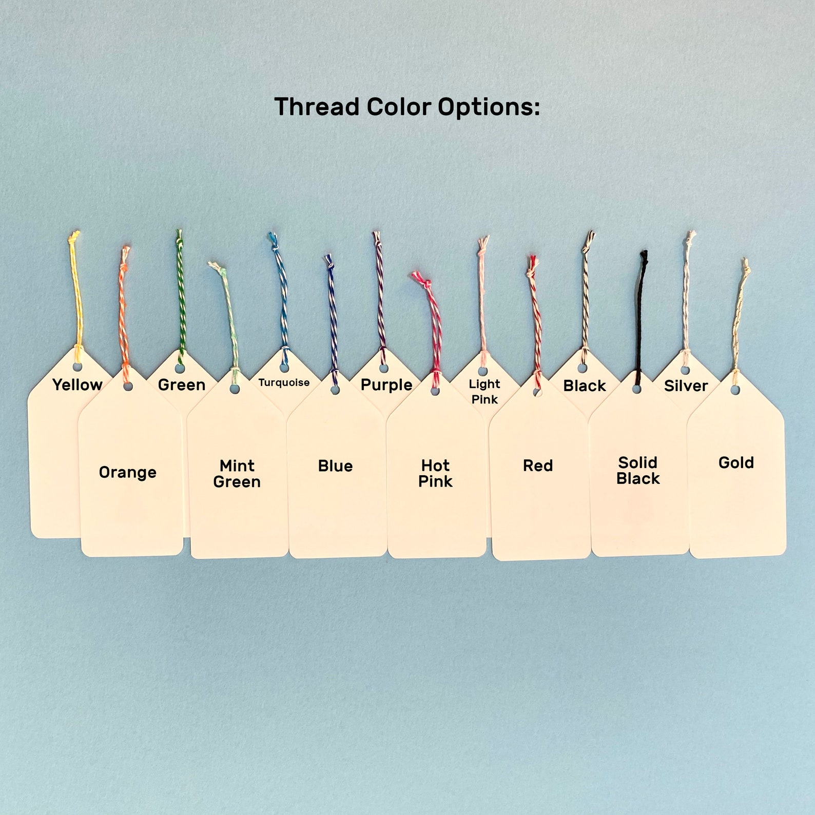 Custom Gift Tags With Thread Personalized Gift Tags | Etsy