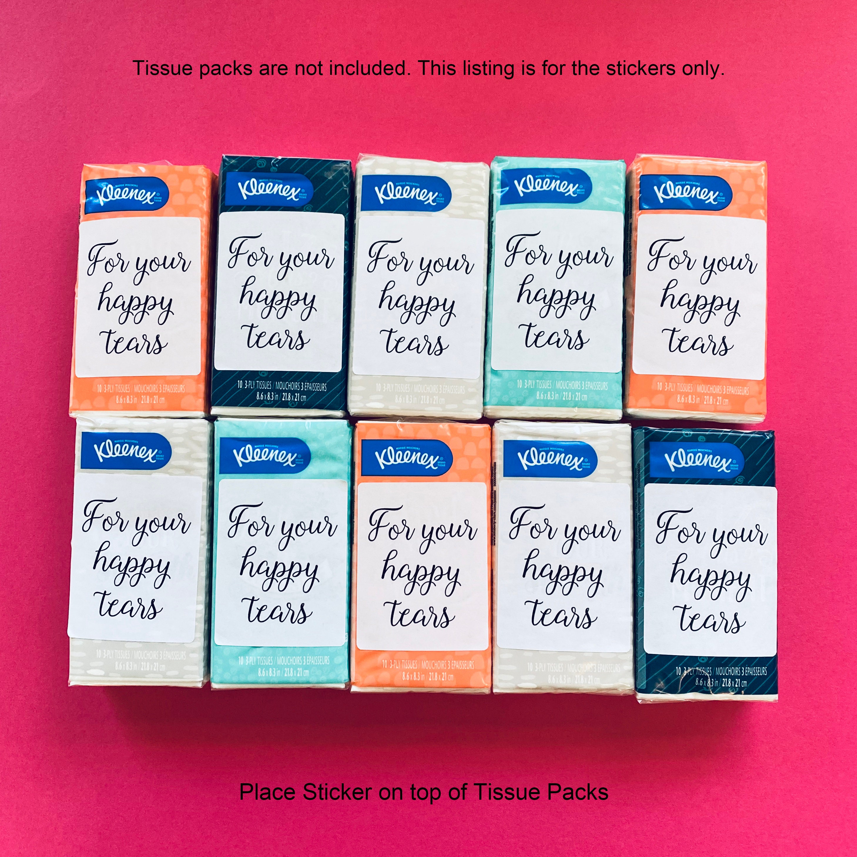 For your Happy Tears Stickers Stickers for Tissue Packs | Etsy