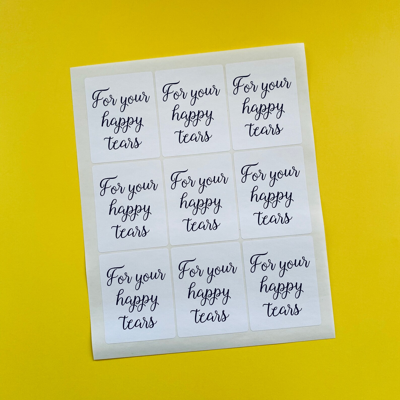 For Your Happy Tears Stickers Stickers for Tissue Packs - Etsy