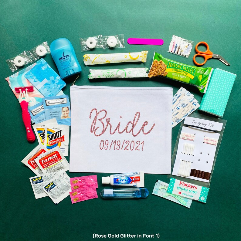 Medium White Bridal Emergency Kit Custom Kit Bride Etsy