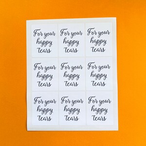 For Your Happy Tears Stickers Stickers for Tissue Packs | Etsy