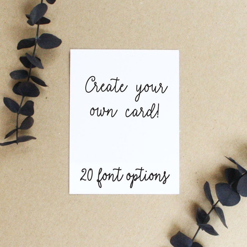 Create Your Own Custom Card Personalized Card Anniversary - Etsy Canada